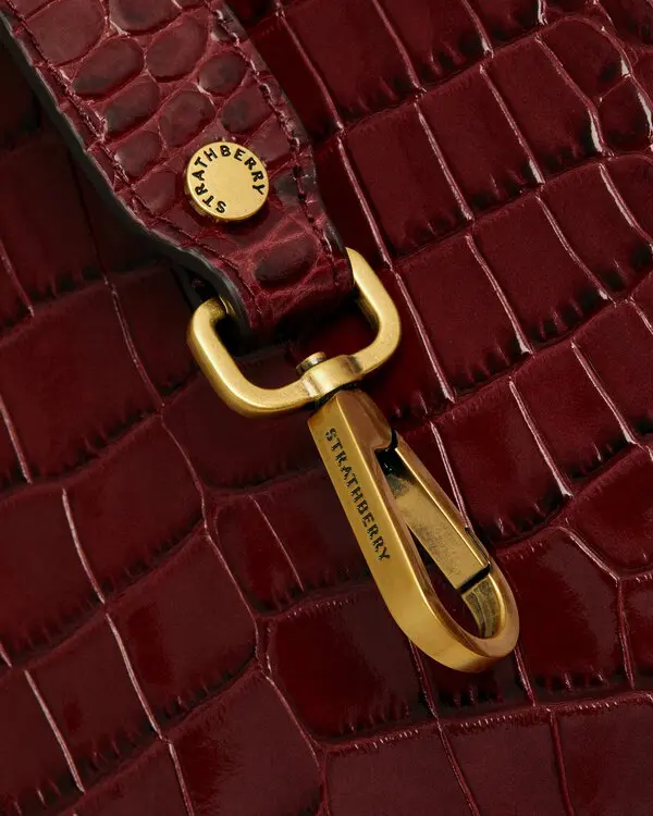 Strathberry Midi Tote Bag - Red