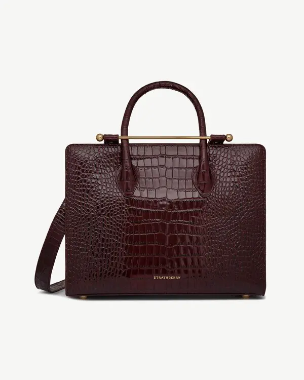 Strathberry Midi Tote Bag - Red
