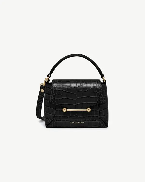Strathberry Mosaic Nano Handbag - Black