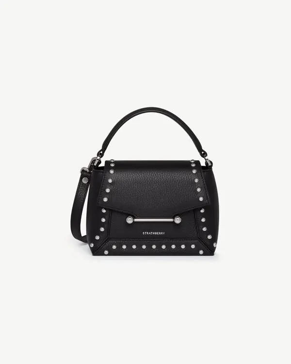 Strathberry Mosaic Nano Handbag - Black