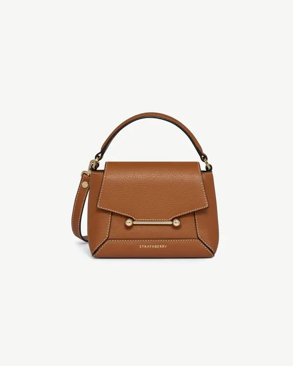 Strathberry Mosaic Nano Handbag - Brown