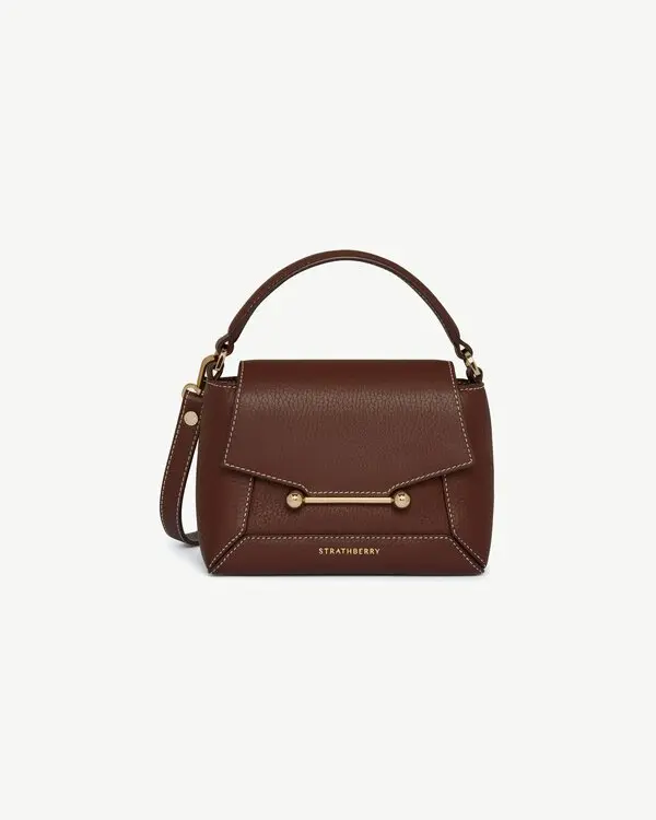 Strathberry Mosaic Nano Handbag - Brown