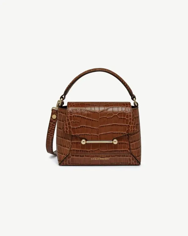 Strathberry Mosaic Nano Handbag - Brown