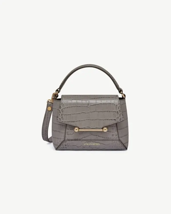 Strathberry Mosaic Nano Handbag - Grey