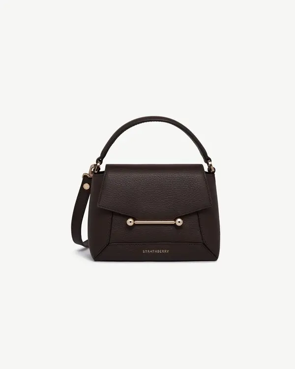 Strathberry Mosaic Nano Crossbody Bag - Brown