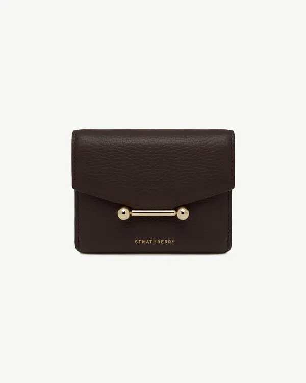 Strathberry Mosaic Trifold Wallet - Brown