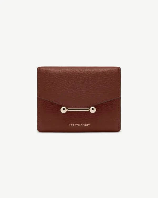 Strathberry Mosaic Trifold Wallet - Brown