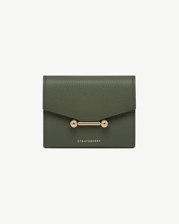 Strathberry Mosaic Trifold Wallet - Green