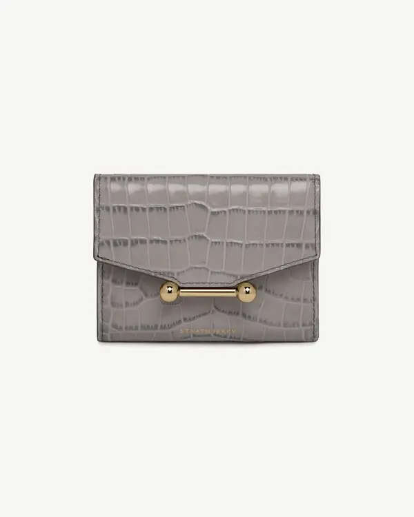 Strathberry Mosaic Trifold Wallet - Grey