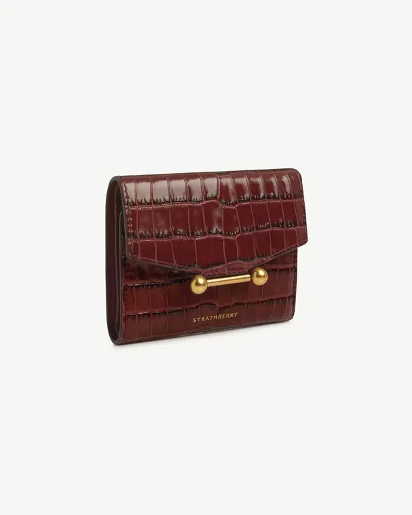 Strathberry Mosaic Trifold Wallet - Red