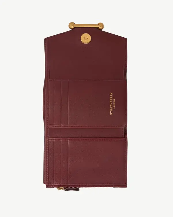 Strathberry Mosaic Trifold Wallet - Red