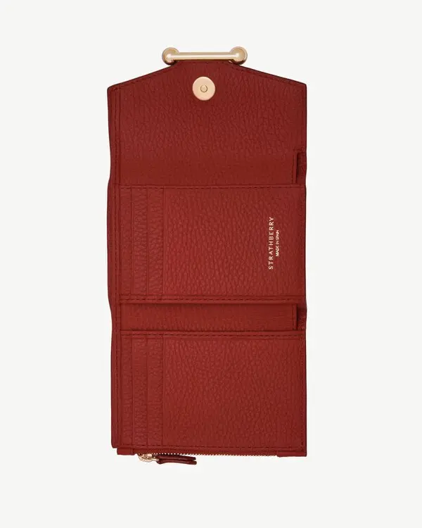 Strathberry Mosaic Trifold Wallet - Red