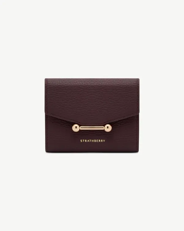 Strathberry Mosaic Trifold Wallet - Red
