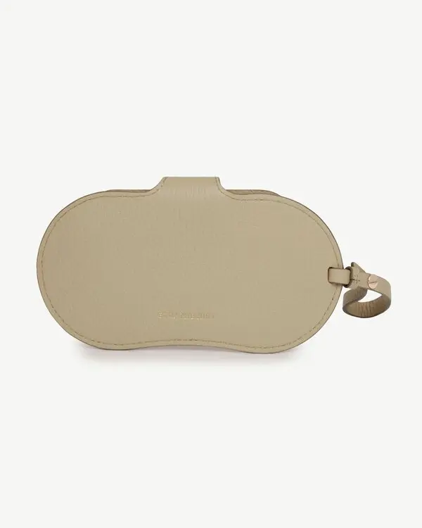 Strathberry Leather Sunglasses Case With Popper Closure - Neutral