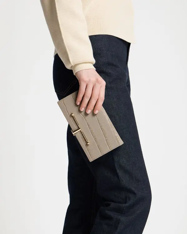 Strathberry Melville Street Wallet - Grey