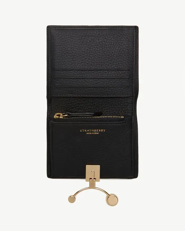 Strathberry Crescent Wallet - Black