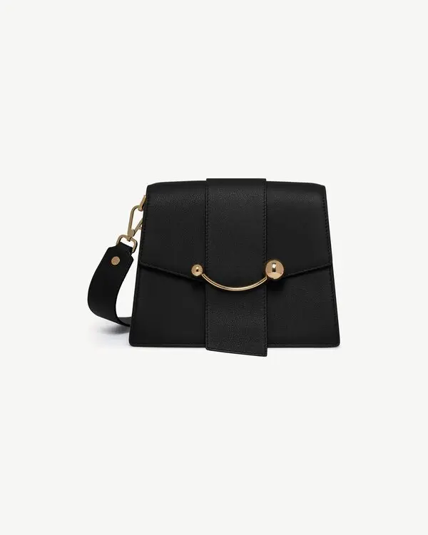 Strathberry Box Crescent Handbag - Black