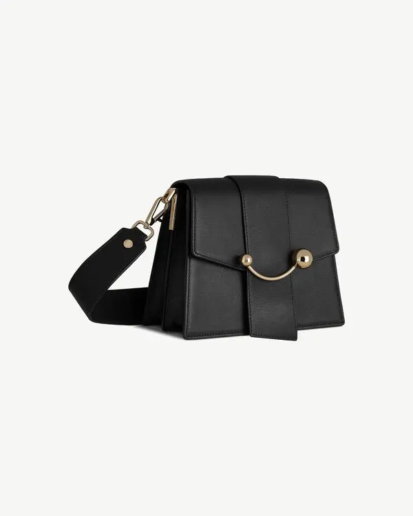 Strathberry Box Crescent Handbag - Black