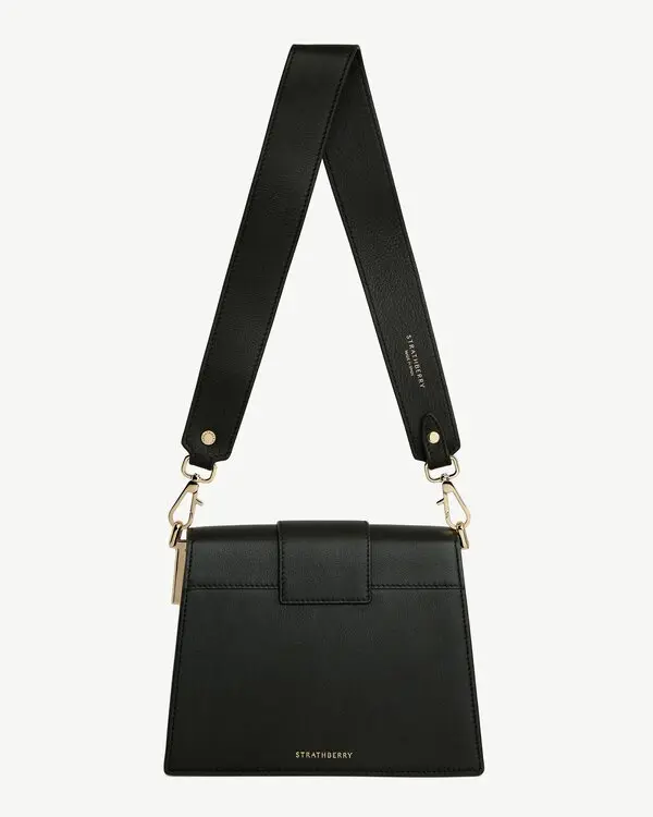 Strathberry Box Crescent Handbag - Black