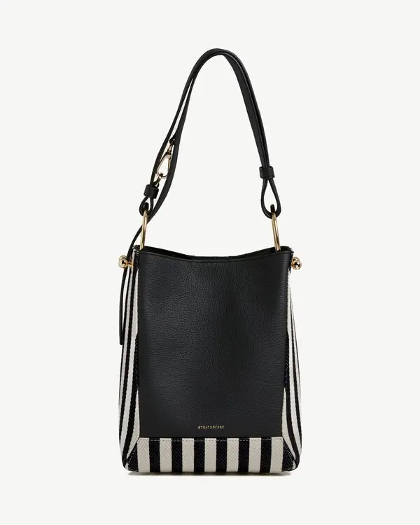 Strathberry Lana Midi Bucket Bag - Black