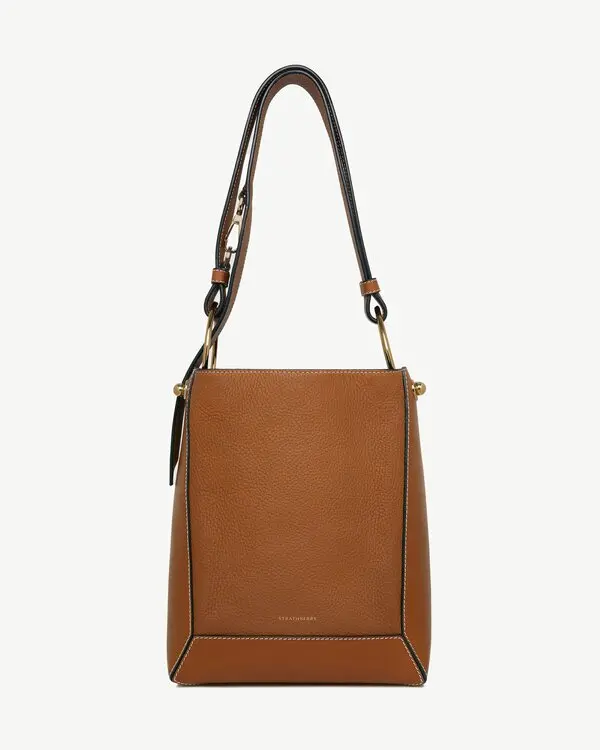 Strathberry Lana Midi Bucket Bag - Brown