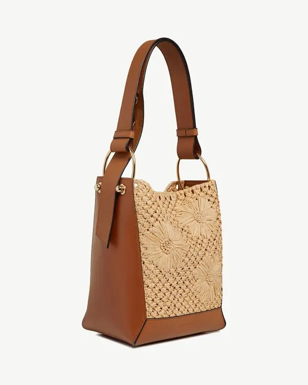 Strathberry Lana Midi Bucket Bag - Neutral