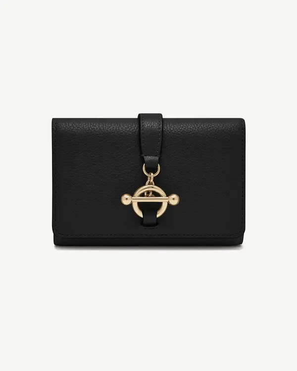 Strathberry Kite Trifold Wallet - Black