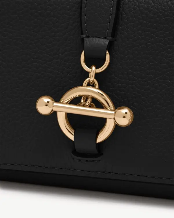 Strathberry Kite Trifold Wallet - Black