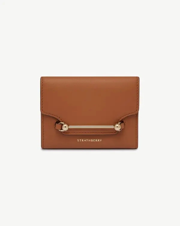 Strathberry Multrees Trifold Wallet - Brown