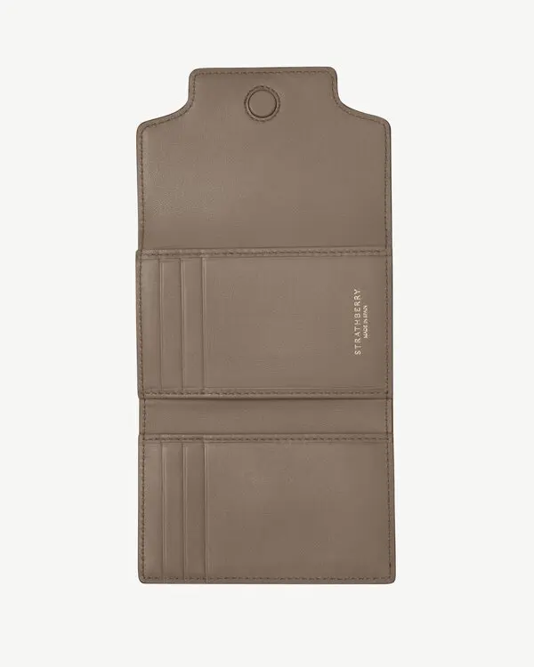 Strathberry Multrees Trifold Wallet - Grey