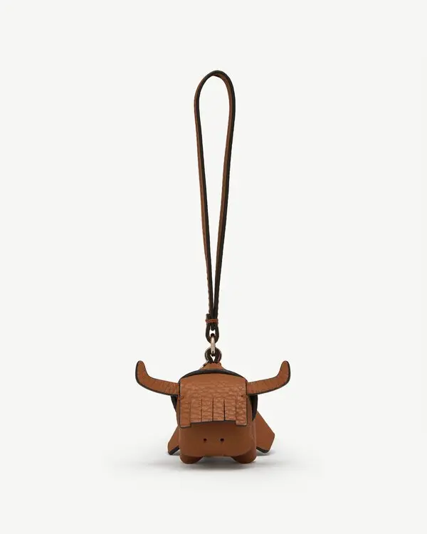 Strathberry Animal Bag Charm - Brown