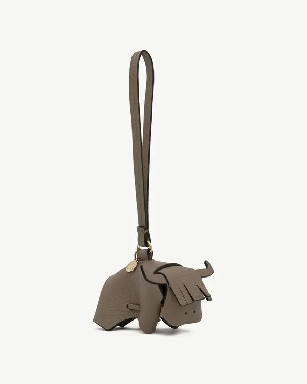 Strathberry Animal Bag Charm - Grey