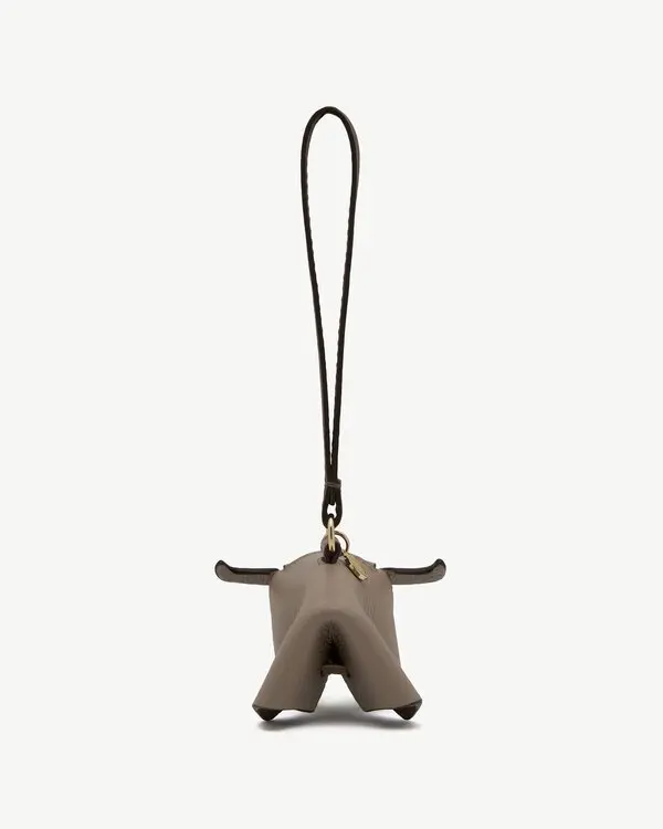 Strathberry Animal Bag Charm - Grey