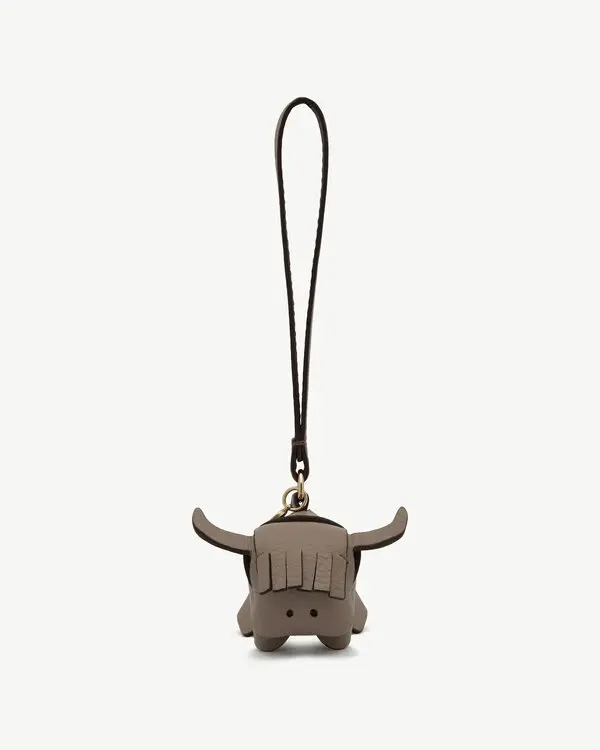 Strathberry Animal Bag Charm - Grey