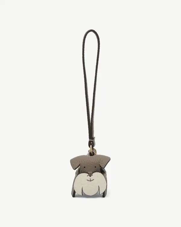 Strathberry Animal Bag Charm - Neutral/grey