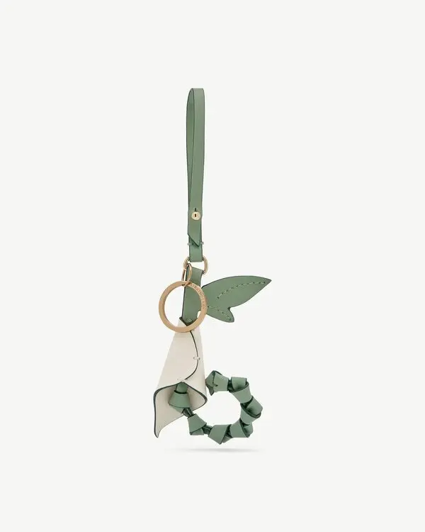Strathberry Animal Bag Charm - White