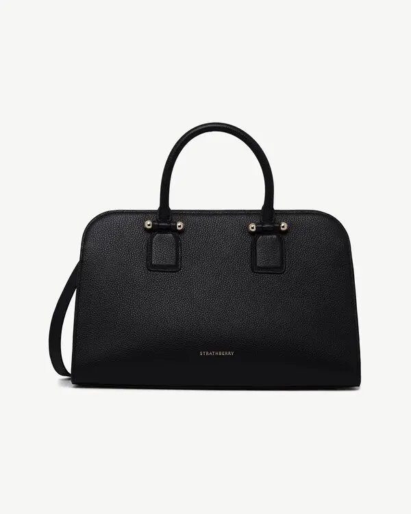 Strathberry Georgia Midi Tote Bag - Black