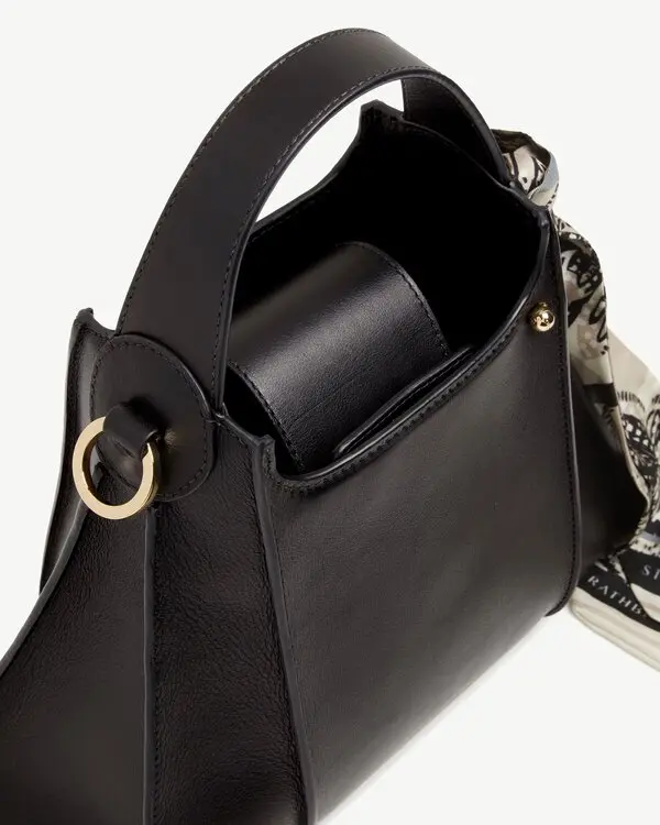 Strathberry Arkshell Top Handle Handbag - Black