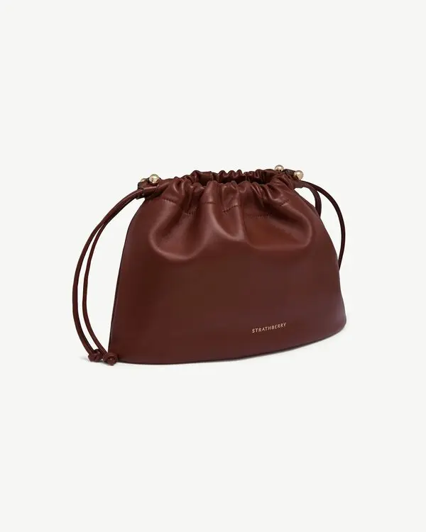 Strathberry Charlotte Midi Drawstring Bag - Brown