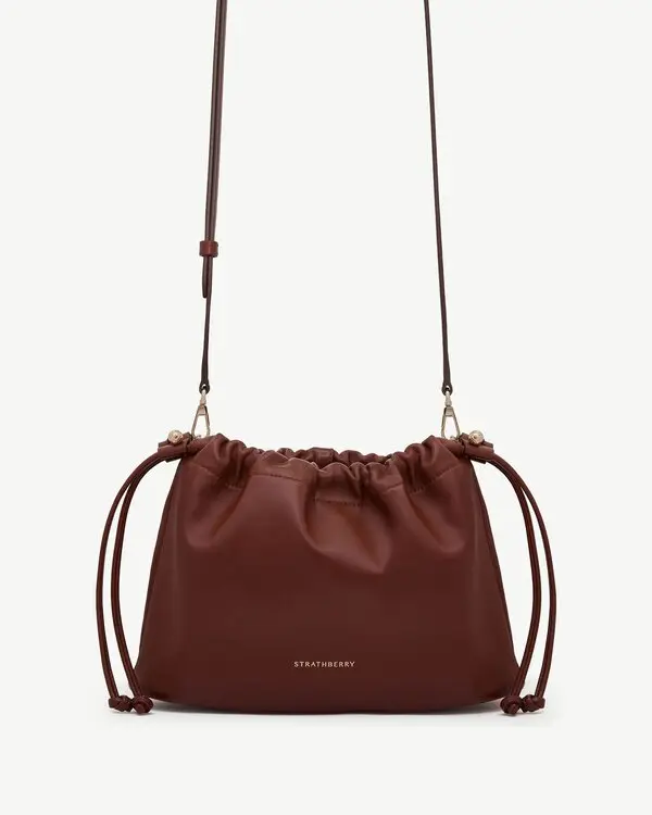 Strathberry Charlotte Midi Drawstring Bag - Brown
