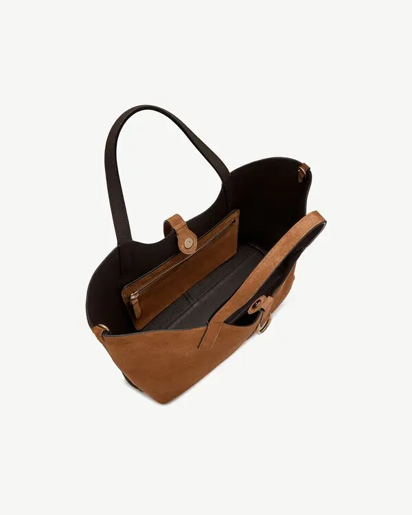 Strathberry Kite Tote Midi - Brown