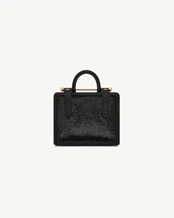Strathberry Nano Tote Top Handle Bag - Black