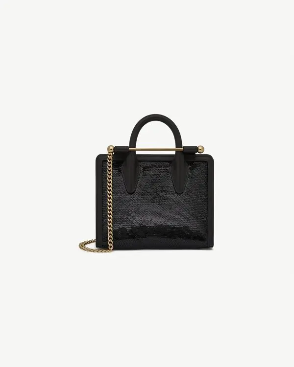 Strathberry Nano Tote Top Handle Bag - Black