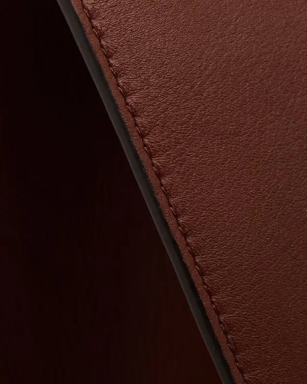 Strathberry Leather Tote Bag With Music Bar Closure - Brown