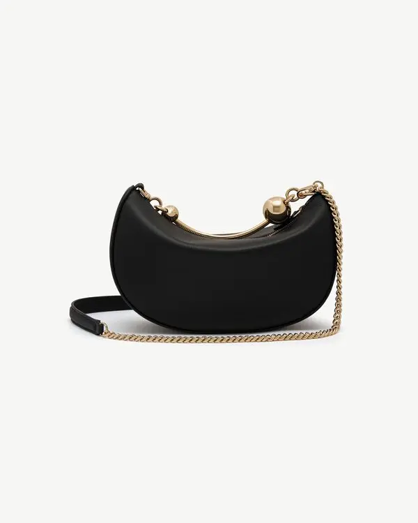 Strathberry Crescent Moon Mini Bag - Black