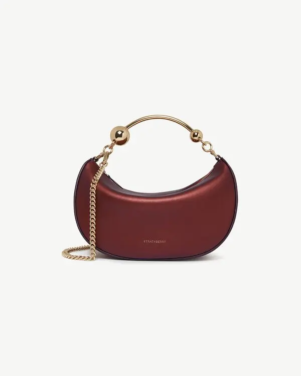 Strathberry Crescent Moon Mini Bag - Red