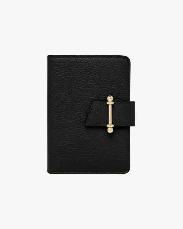 Strathberry Multrees Passport Holder - Black