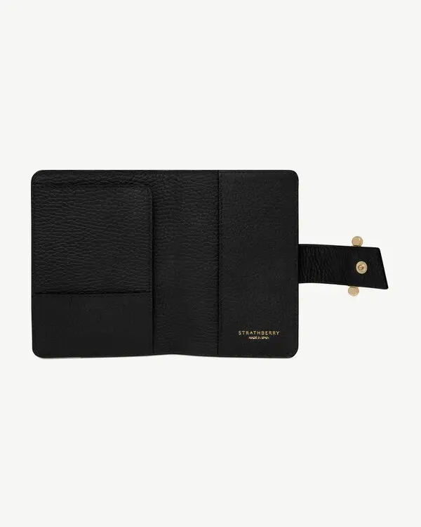 Strathberry Multrees Passport Holder - Black