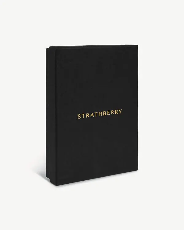 Strathberry Multrees Passport Holder - Black