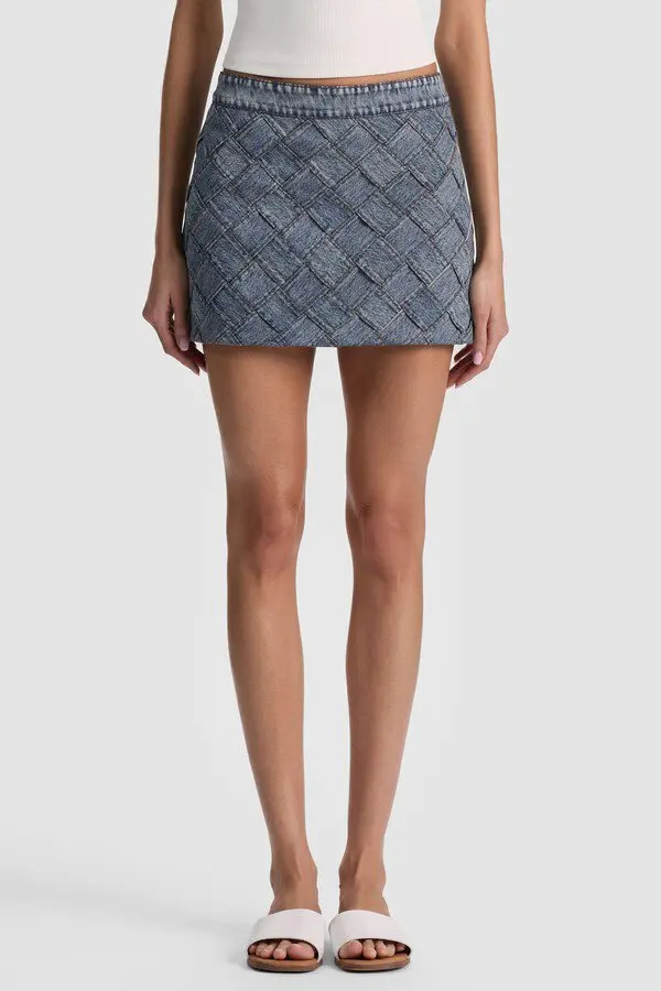 Alice + Olivia Rubi Mini Skirt - Navy